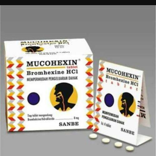 Jual MUCOHEXIN (BROMHEXINE HCI) / STRIP ISI 4 TAB - Kota Depok - Tya ...