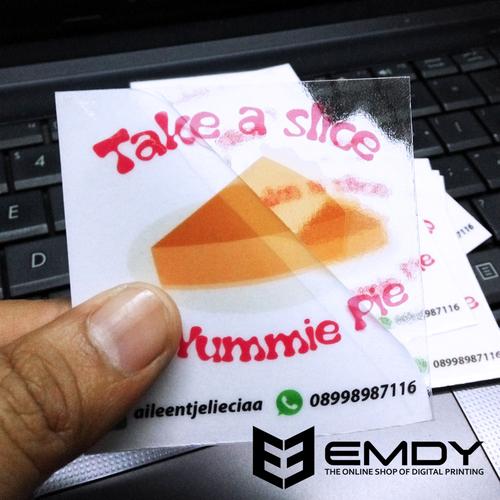 Jual Cetak Stiker Transparan / Bening Uk. A4 - Jakarta Selatan - EMDY ...