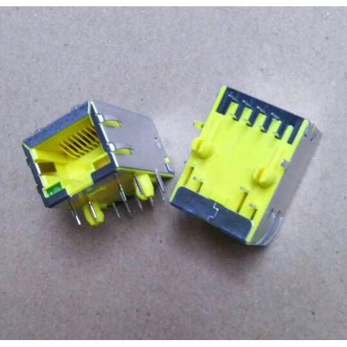 Jual soket rj45 female+led/rj45 female+led/konektor rj45 female - Kota ...