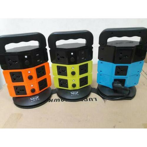 Jual COLOKAN LISTRIK VERTICAL SOCKET 3 TINGKAT + USB CHARGER - Jakarta ...