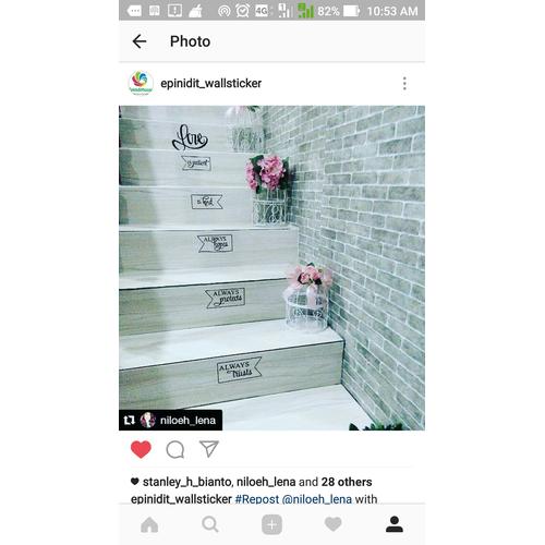 Promo Wall Stiker Love Custom Nama Keluarga Hiasan Dekorasi Dinding ...