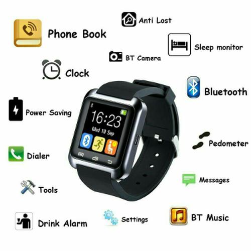 Jual Smartwatch u8 for android and IOS Smart Watch + altimeter jam ...