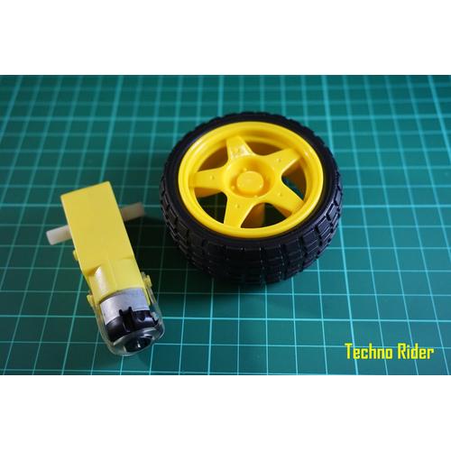 Jual Motor DC + Roda Robotic arduino robot - Kota Pekanbaru - Techno ...