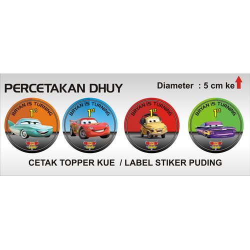 Jual Cetak Topper Cake tema kartun ( Tanpa Minimal Order ) - Kab. Bogor ...