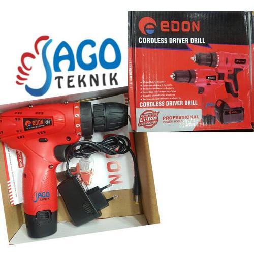 Jual Mesin Bor Cas Tanpa Kabel Cordless EDON / Bor Cordless - Kota ...