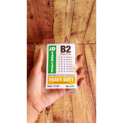 Jual Card Case B2 / Glue Card / Name Tag Tebal / Plastik Tempat ID Card ...