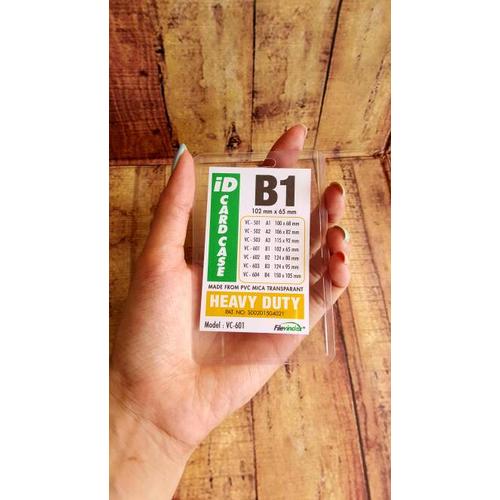 Jual Card Case B1 / Glue Card / Name Tag Tebal / Plastik Tempat ID Card ...