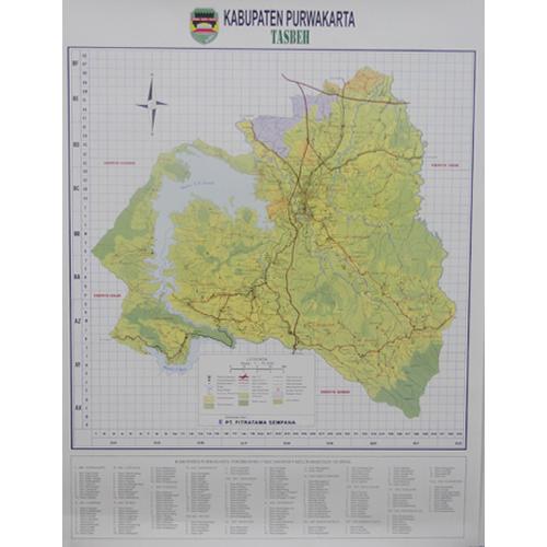 Jual Peta Kabupaten Purwakarta (Lipat) - Jakarta Selatan - Sarana ...