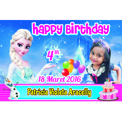 Jual Backdrop Ultah tema frozen ( Semua Ukuran Ready ) - Kab. Bogor ...
