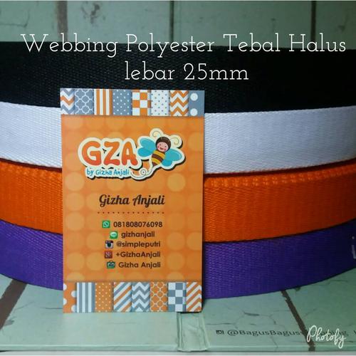 Jual Tali Tas Webbing Polyester Halus 25mm 1 roll - Kota Depok - Gizha ...