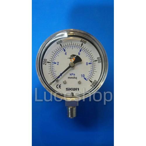 Jual Low Pressure Gauge / manometer kPa & mmAq 2,5 inchi untuk gas dll ...