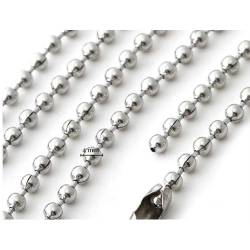 Jual Rantai Kalung Biji Lada Ukuran 4mm | Ball Chain Necklace 4mm - 4,5 ...
