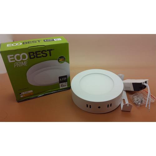 Jual Eco best Led Panel 6 watt surface light BULAT ( tanpa lobangin ...