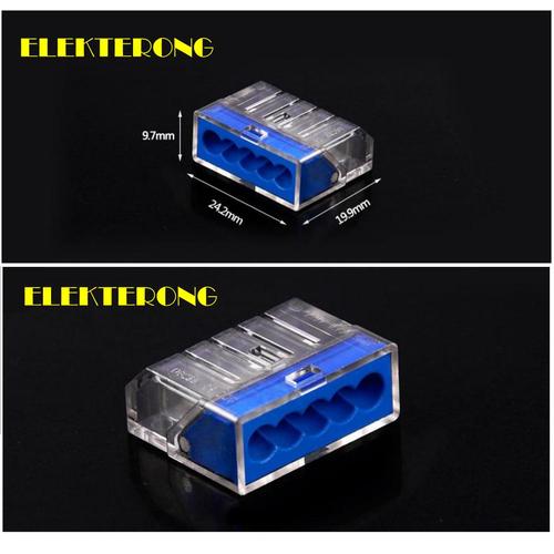 Jual connector Junction Box 5 PIN / Konduktor Terminal Block 5 PIN ...