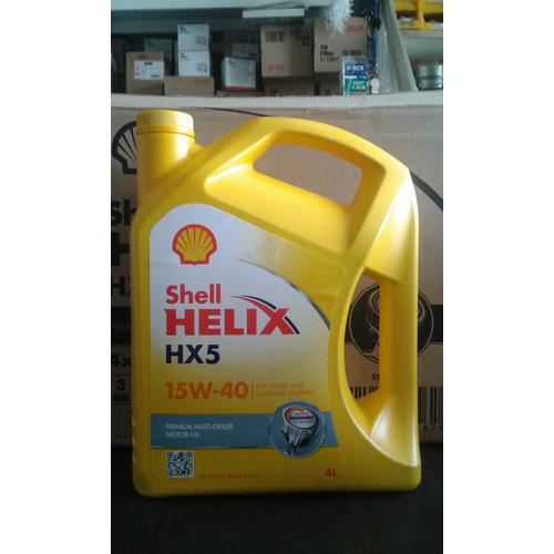Jual SHELL HELIX HX5 15W-40 4 Ltr Oli Mesin Diesel / Gasoline Engine ...