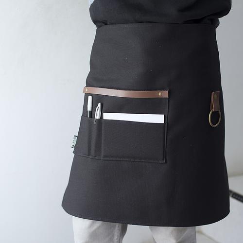 Jual Half Apron Canvas and Synthetic Leather (Celemek Pinggang), Black ...