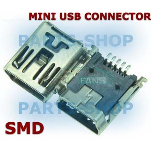 Jual Mini USB Female Connector 5 Pin Konektor socket smd pcb - Kota ...