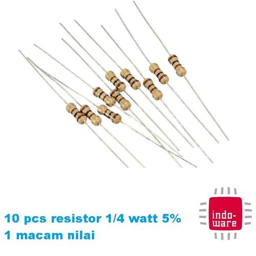 Jual R Resistor 10 Kilo ohm 1/4 watt 5% paket 10 pcs - Kota Semarang ...