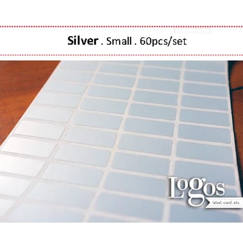 Jual Silver SMALL. Sticker label online shop, logo, merk, expire date ...