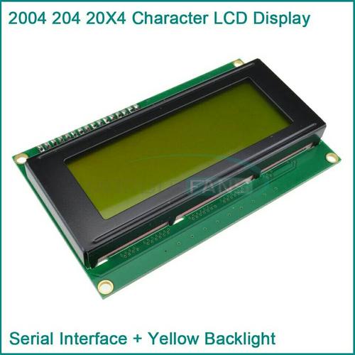 Jual LCD2004 LCD 2004 With I2C LCD Backpack Yellow And Green Screen ...