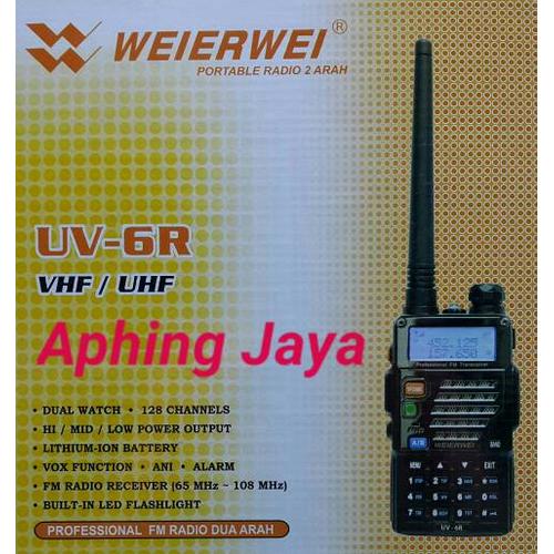 Jual Radio HT/Handy Talkie WEIERWEI Dual-Band UV-6R - Jakarta Barat - Aphing Jaya Glodok City ...