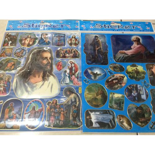 Jual Sticker stiker religi/rohani/ gambar tempel Tuhan Yesus/sekolah ...