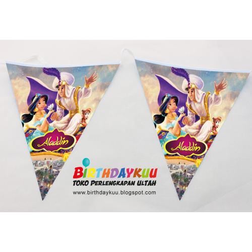 Jual Bunting Flag/Bendera Ulang Tahun Aladdin - Kota Depok ...