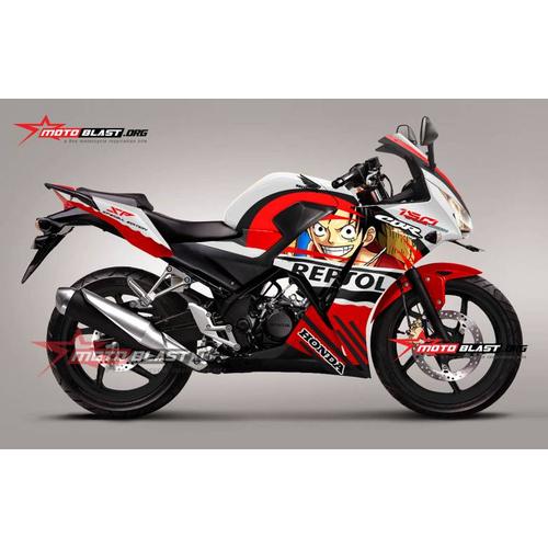 Jual Decal Striping Honda CBR 150R Lokal Anime Onepiece Luffy - Kota ...