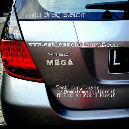 Jual Emblem mobil huruf nama angka untuk jazz mobilio brio hrv crv city ...