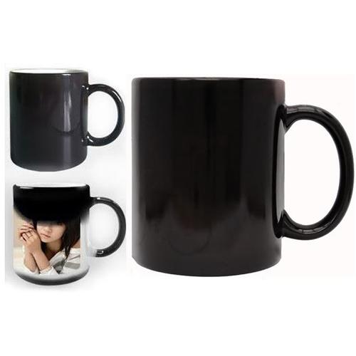 Jual [AJAIB!] Mug Bunglon - Bisa Berubah Warna (polos) - Hitam Doff ...