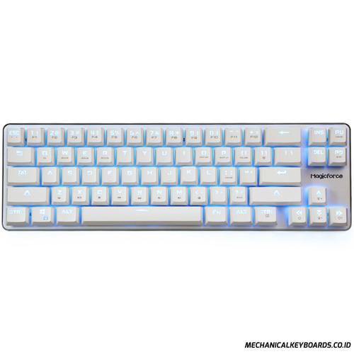 Jual Magicforce Smart 68 Silver Case (Cherry MX Green - Ice Blue LED ...