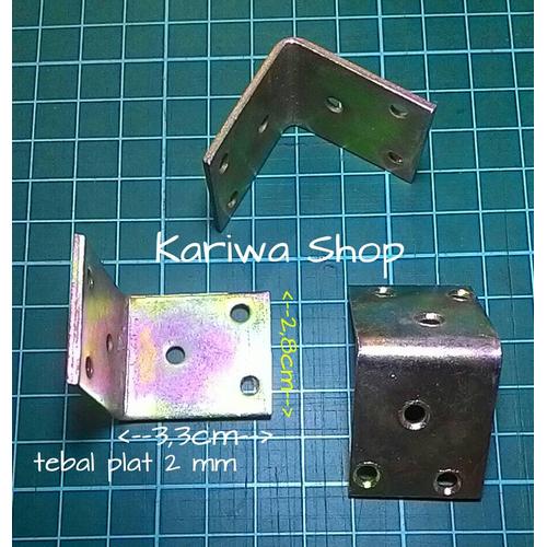 Jual Bracket siku 2,8 x 3,3 cm, Harga per 1 pcs - Kab. Bekasi - Kariwa ...