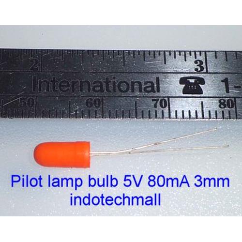 Jual Pilot lamp bulb 5V 80mA Orange 3mm - Kab. Tangerang - indotechmall ...