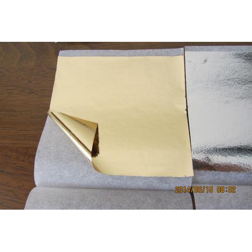 Jual kertas emas gold leaf sheet sheets imitasi gilding 14 x 14 cm 500 ...