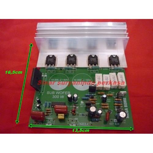 Jual Kit subwoofer , Rangkaian subwoofer, Aktif 300watt 2 pot - Kota ...