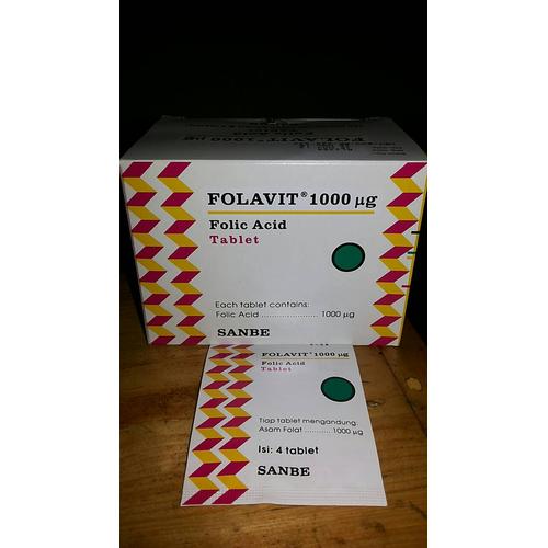 Jual Folavit 1 mg Folavit 1000 mcg asam folat 1000 mcg - Jakarta Barat ...