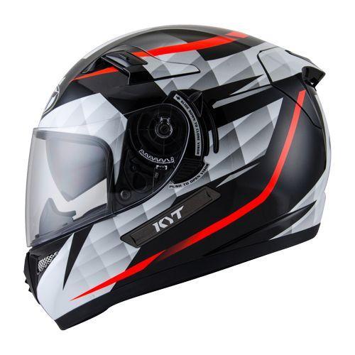 Jual Helm KYT K2 Rider Full Face K2Rider Visor Black White Diamond ...