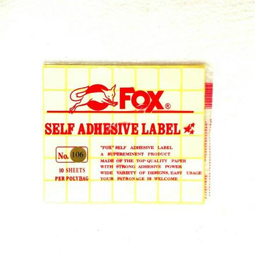 Jual Fox Label Stiker 106 / Undangan / Nama / Self Adhesive - Kota ...