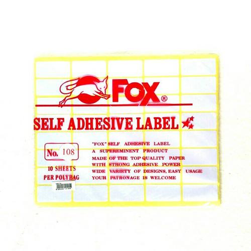Jual Fox Label Stiker 108 / Undangan / Nama / Self Adhesive - Kota ...