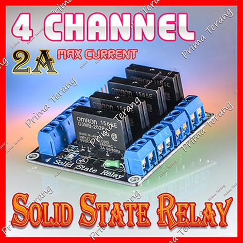 Jual SSR 4 Channel Solid State Relay 4CH 2A 240VAC Omron G3MB-202P 5VDC ...
