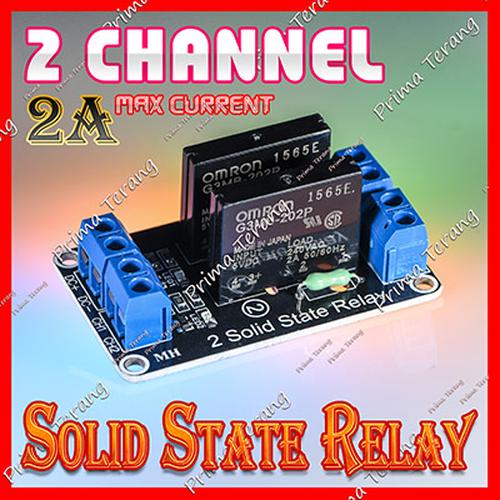 Jual SSR 2 Channel Solid State Relay 2CH 2A 240VAC Omron G3MB-202P 5VDC ...