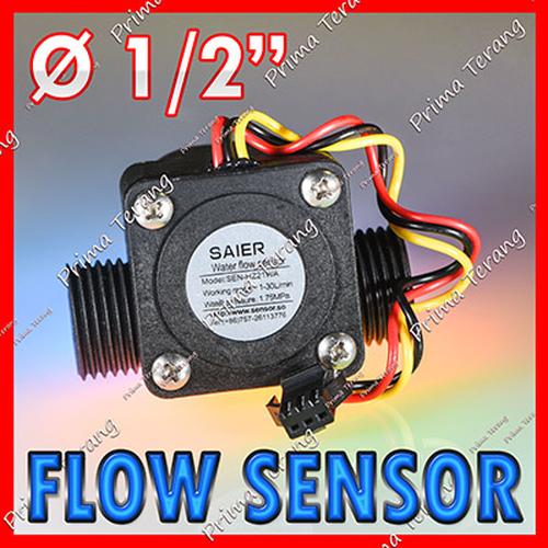 Jual Flow Sensor 1/2" Flow Meter 1/2 Inch Water Flowsensor Lurus ...