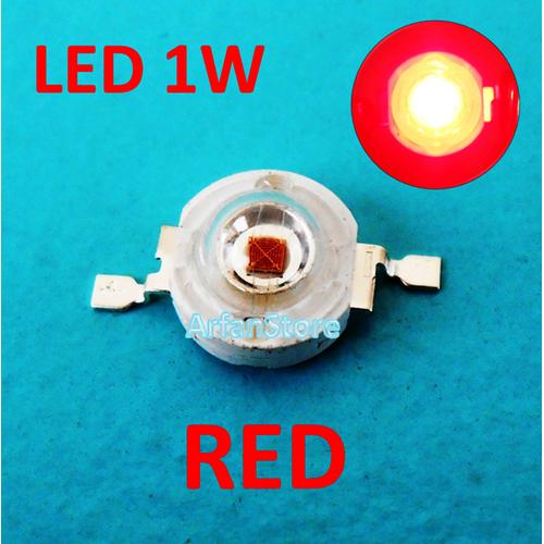 Jual High Power LED HPL 1W RED 620-623nm 2.2-2.4V 40-45LM Warna Merah ...