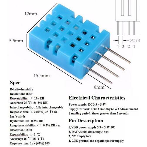 Jual New Original DHT11 Digital temperature and humidity sensor module ...