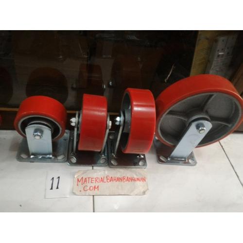 Jual roda 4 inch MATI roda polyurethane HEAVY DUTY khusus roda PU ...