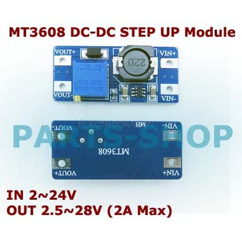 Jual MT3608 DC-DC step up Module Voltage Regulator boost converter ...
