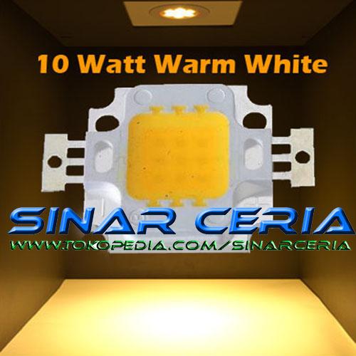 Jual High Power LED / HPL Led 10w WARM WHITE / Putih kekuningan 9,5-10 ...