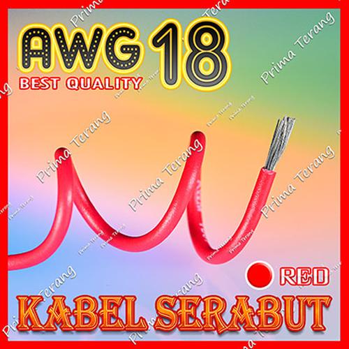 Jual Kabel Eceran Merah AWG18 Ecer AWG 18 Serabut Red @10 Cm - Kota Tangerang - Prima Terang ...