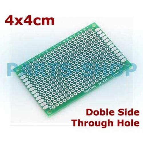 Jual PCB Lubang 4x6cm Double Side Prototype board through hole bolong ...