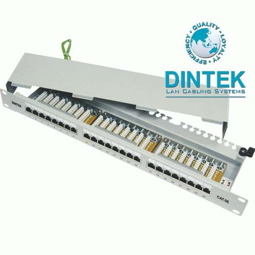 Jual Patch Panel Cat.5e 24-Port FTP Fully Shielded DINTEK 1402-03012 ...